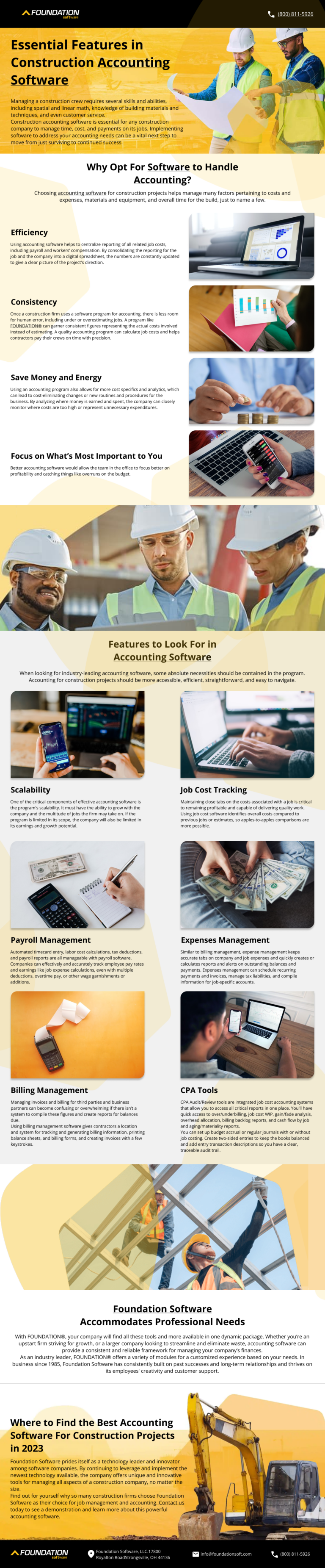 Key Features in Construction Accounting Software | Foundation Software